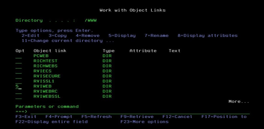 Identify RVI Webserver IP Address and Port Number - One Look (IBM i ...
