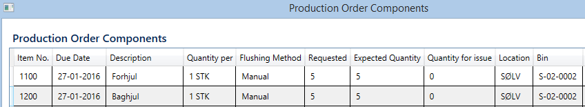 Using locations and bins - ShopFloor Planning & Execution - BC version