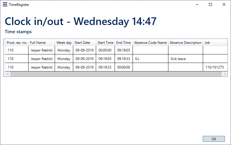 Using Time and Attendance with ShopFloor execution - Using the ShopFloor Operator client - BC ...