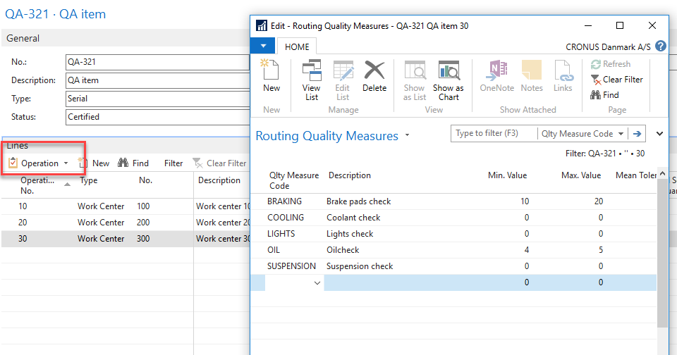 Using quality assurance and control - ShopFloor Planning & Execution - 1