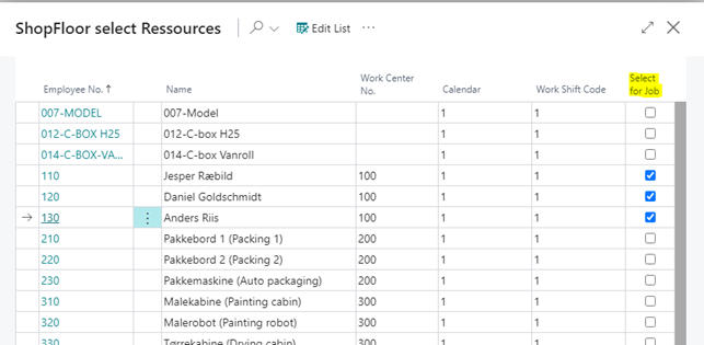 Re-assign routing operation from a planned work center into one or more machine centers ...