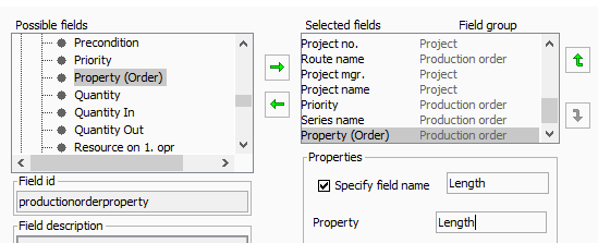 Property columns - User's Manual - 7.0