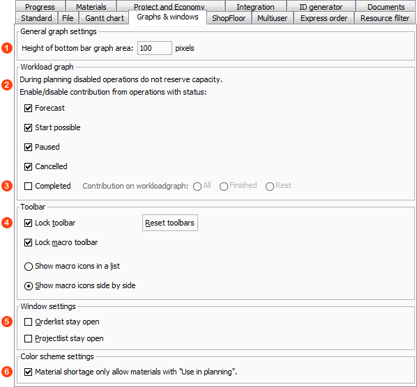 Tab: Graphs & windows - User's Manual - 7.0