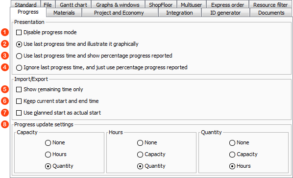 Tab: Progress - User's Manual - 7.0