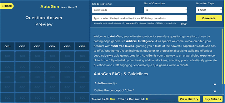 Generating questions using AutoGen - Factile User Doc - 1
