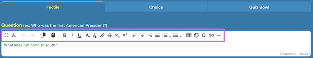 Advanced Editor - Factile User Doc - 1