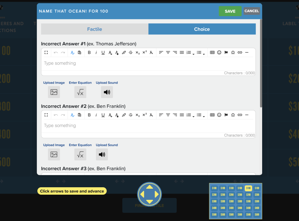 Creating and Editing a Game - Factile User Doc - 1