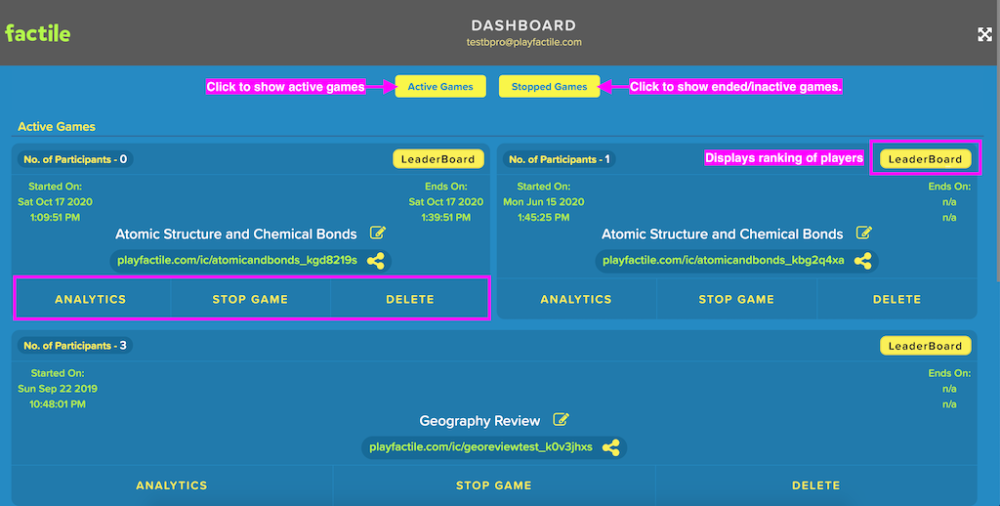 Play as Interactive Choice - Factile User Doc - 1