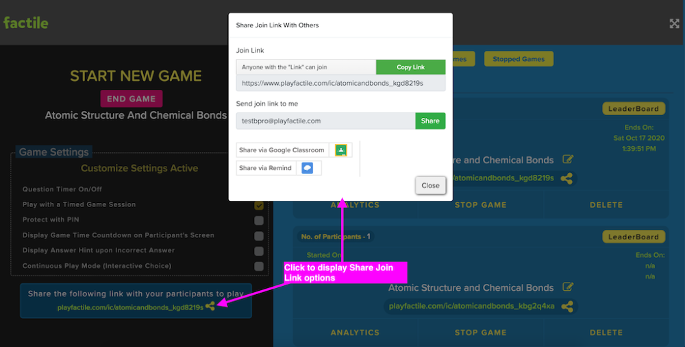 Play as Interactive Choice - Factile User Doc - 1