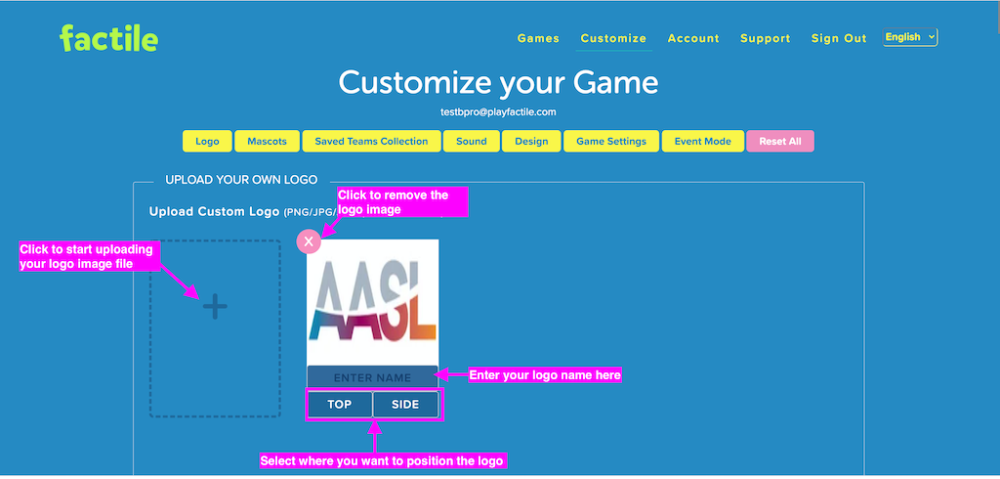 Logo – Pro - Factile User Doc - 1