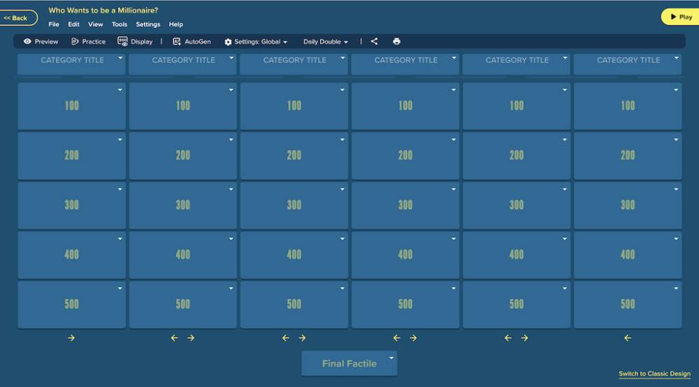 Creating Games - Factile User Doc - 1