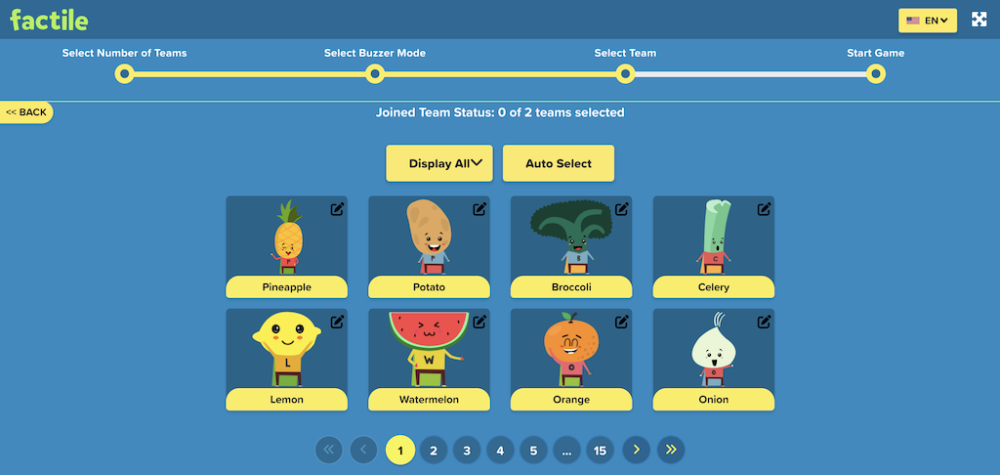 Playing a Game - Factile User Doc - 1