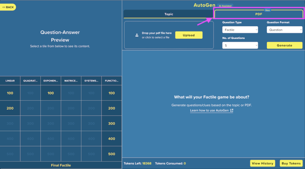 Q & A Tiles - Factile User Doc - 1
