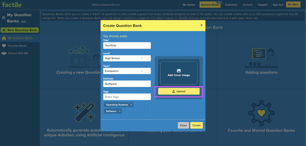 Question Banks - Factile User Doc - 1