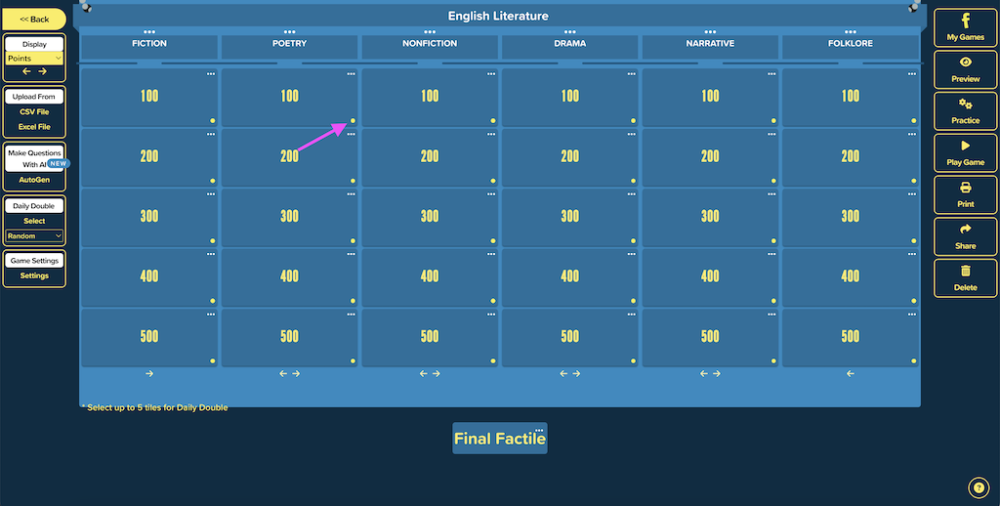 Creating a Choice Game - Factile User Doc - 1