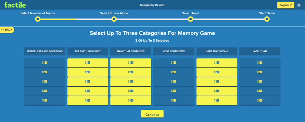 Play as Classic Memory - Factile User Doc - 1