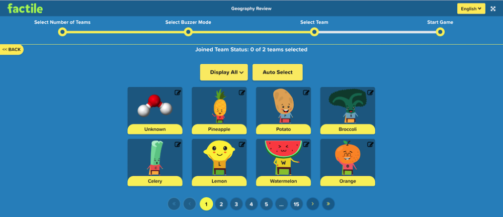 Play as Classic Memory - Factile User Doc - 1