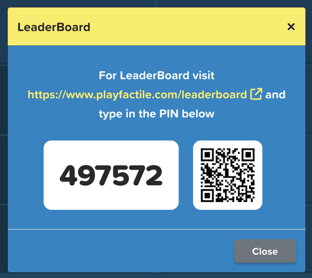 The Leader Board - Factile User Doc - 1