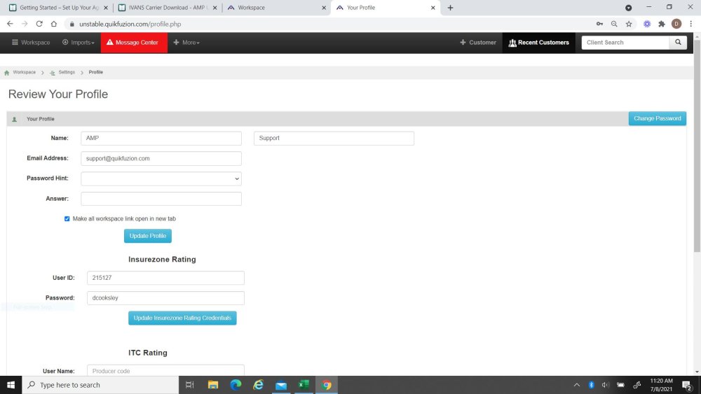Getting Started – Set Up Your Agency - AMP User Manual - 1