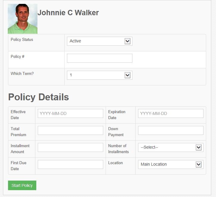 Adding a Policy - Amp User Manual - 1