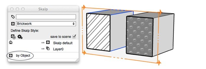 Styling: Pattern ‘by Object’ + Assigning Patterns to Objects - Skalp for SketchUp - 1.x
