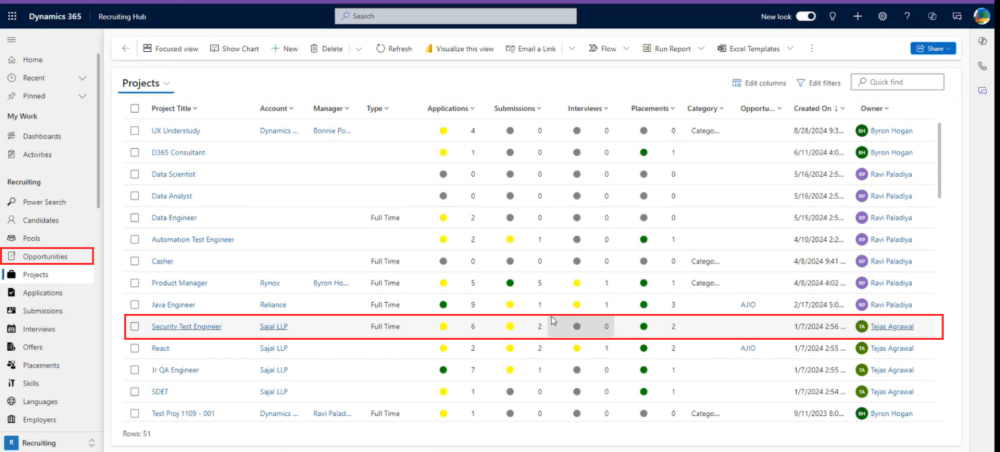 View Applications in Kanban View - Dynamics ATS User Guide - 1