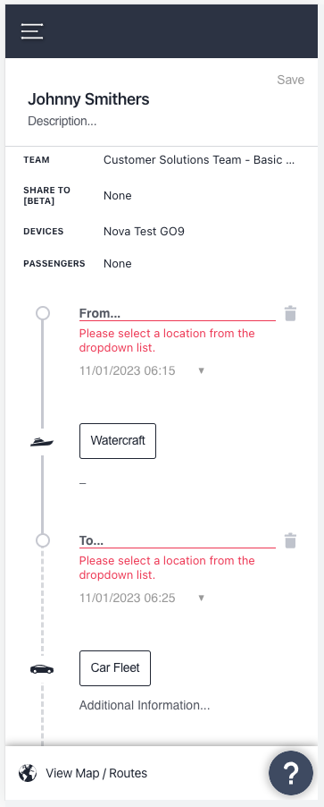 Creating a New Journey