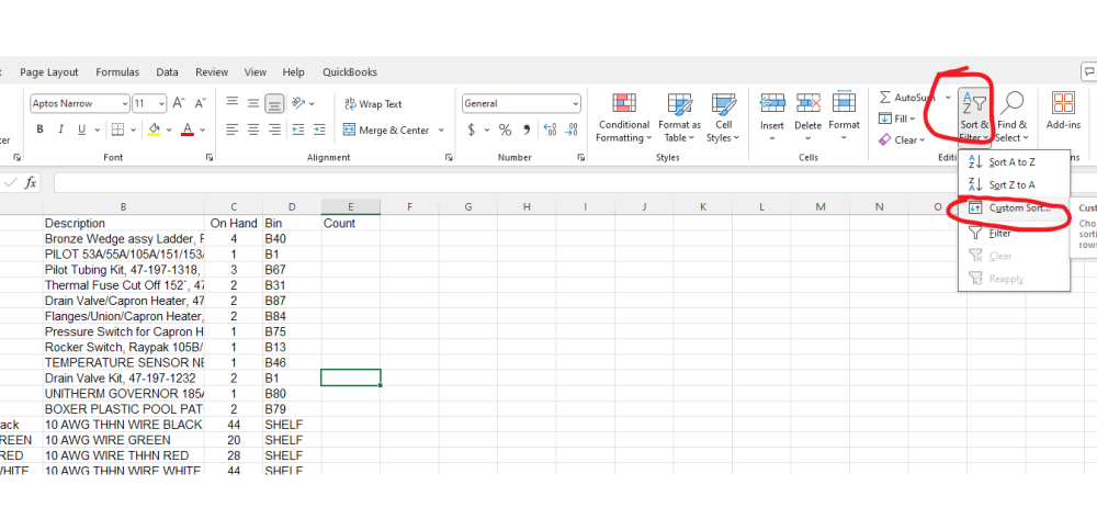 Inventory Worksheet - How To Office - 1