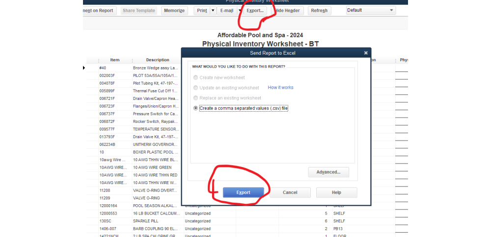 Inventory Worksheet - How To Office - 1
