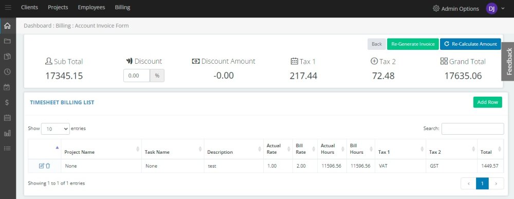 Time Billing Worksheet - TimeLive Help - 1