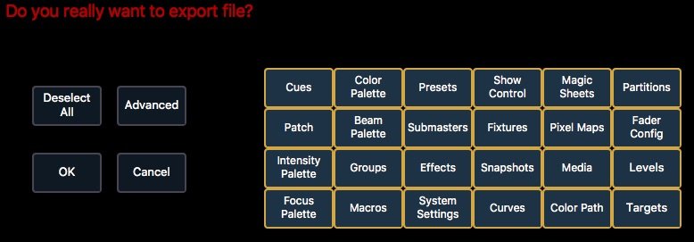 Exporting EOS Data - Moving Light Assistant - 1.3.1