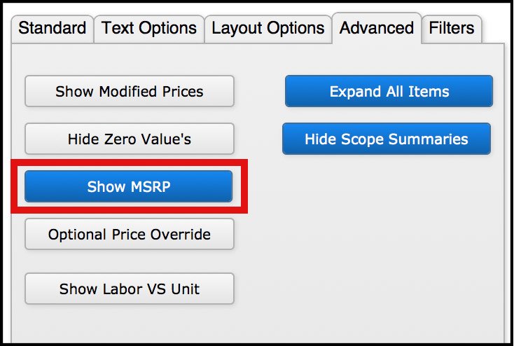 How can I list Unit / MSRP / Labor Price on my Client Proposal - iPoint ...