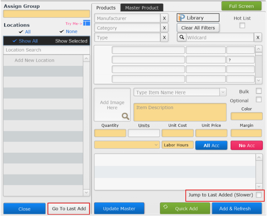 Jump to Added Items in a Proposal - iPoint Control - 1