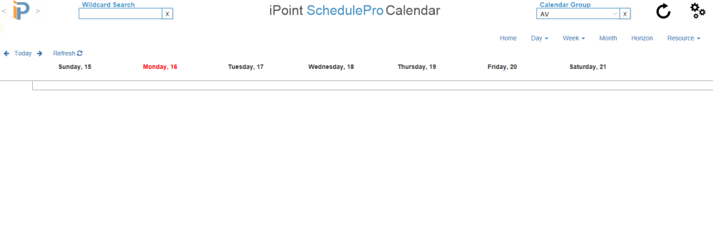 Why is my calendar blank? - iPoint Control - 1