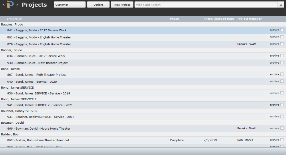 Projects Module - iPoint Control - 1