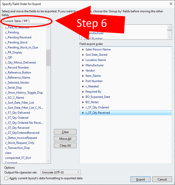 Back Order Report - iPoint Control - 1