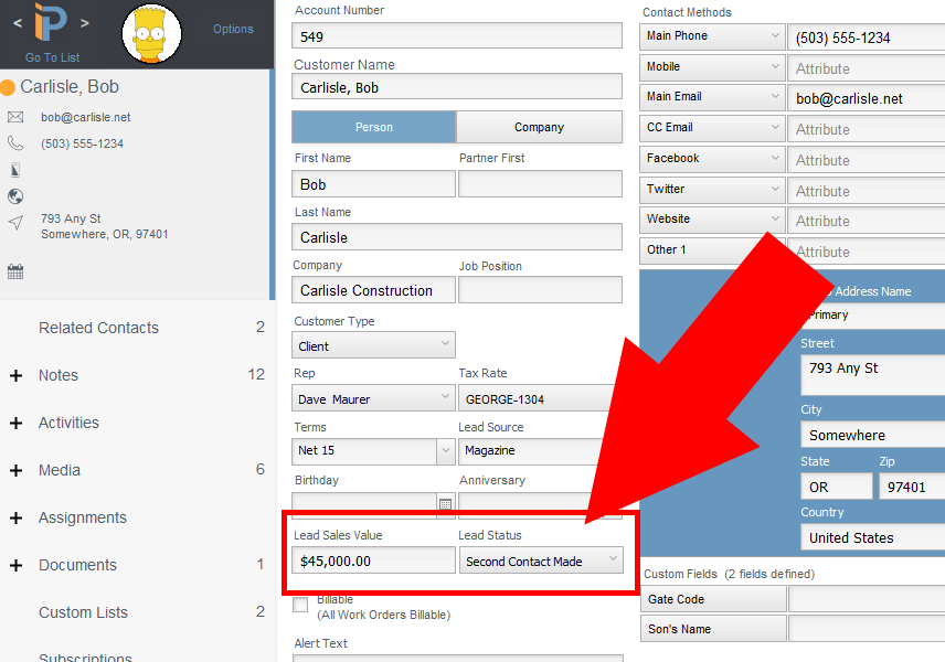 Customer Job Sales Status - iPoint Control - 1