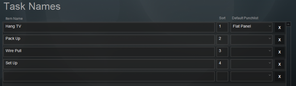 Task Names - iPoint Control - 1