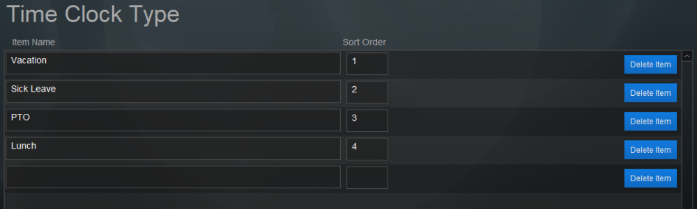 Time Clock Type - iPoint Control - 1