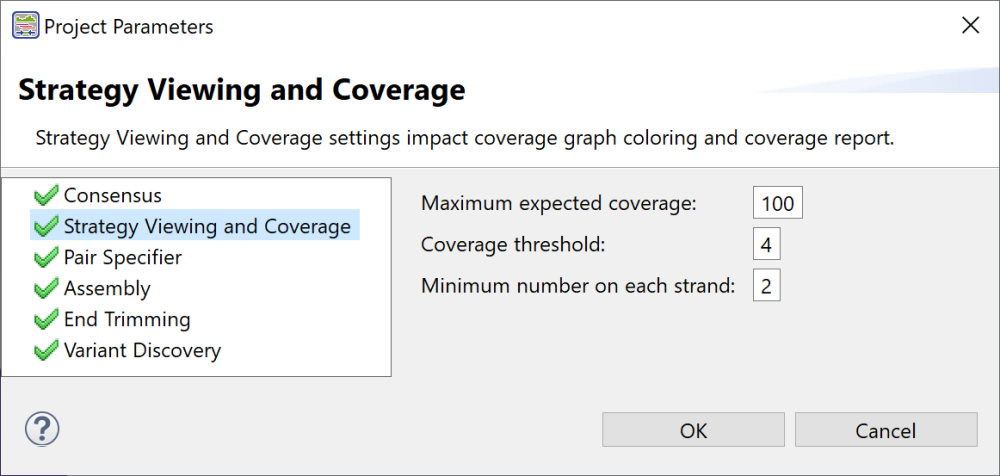Strategy Viewing And Coverage Parameters User Guide To Seqman Ultra 7774
