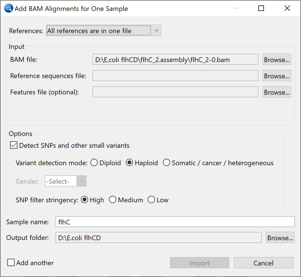 Add BAM and GFF files - User Guide to GenVision Pro - 18.0