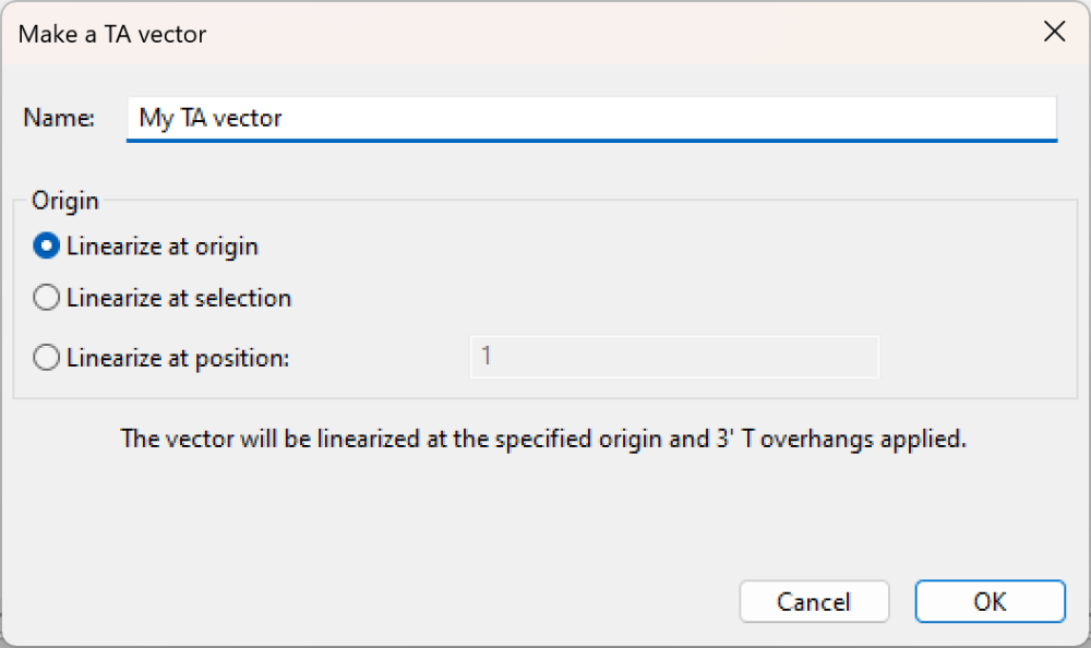Create a custom vector for TA cloning - User Guide to SeqBuilder Pro - 18.0