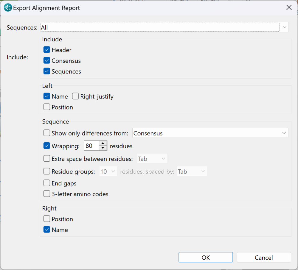 Export the alignment report - User Guide to MegAlign Pro - 18.0