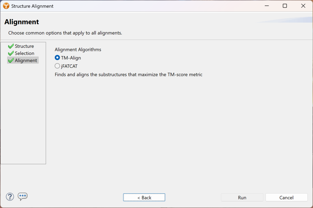 Structure Alignment wizard: Alignment screen - User Guide to Protean 3D ...