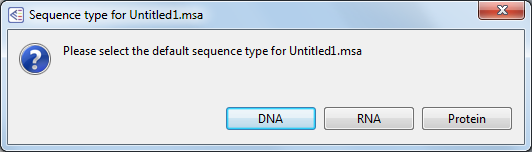Manually specify sequence type - User Guide to MegAlign Pro - 17.5