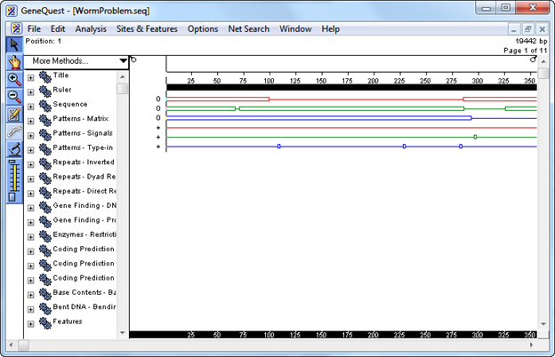 Part A: Apply methods to a sequence - User Guide to GeneQuest - 17.3