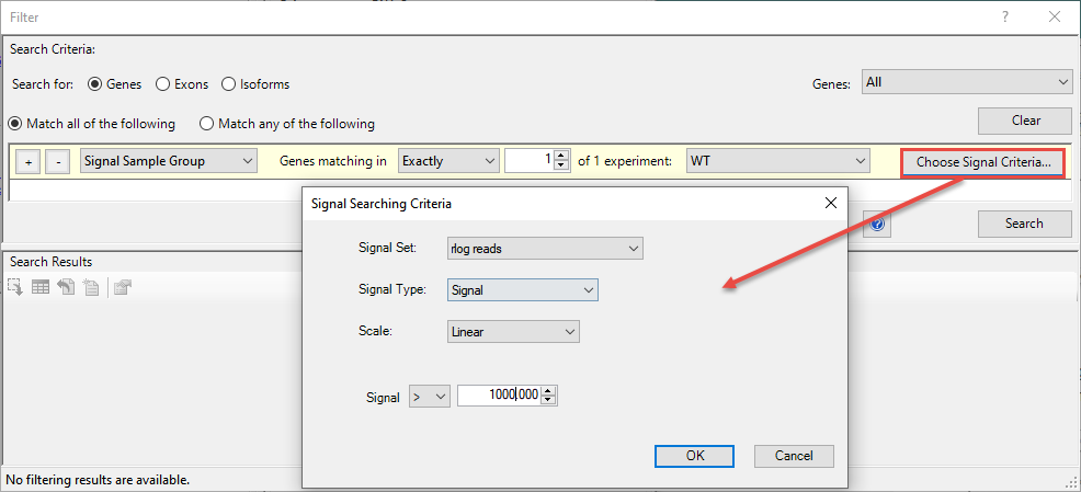 Part C: Analyzing the results in ArrayStar using advanced filtering ...