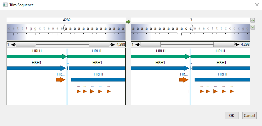 Trim an individual sequence - User Guide to MegAlign Pro - 17.3.1