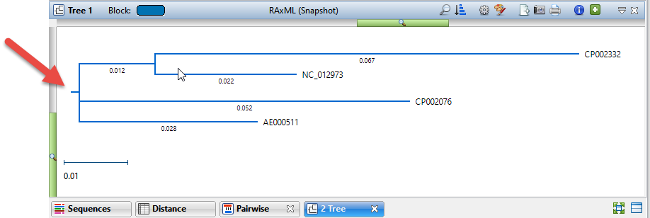 Reroot a tree - User Guide to MegAlign Pro - 17.3.1