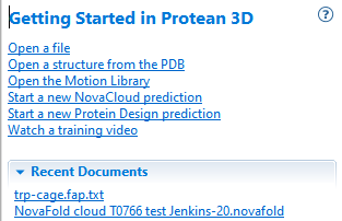 When no document or a blank document is open - User Guide to Protean 3D - 17.4